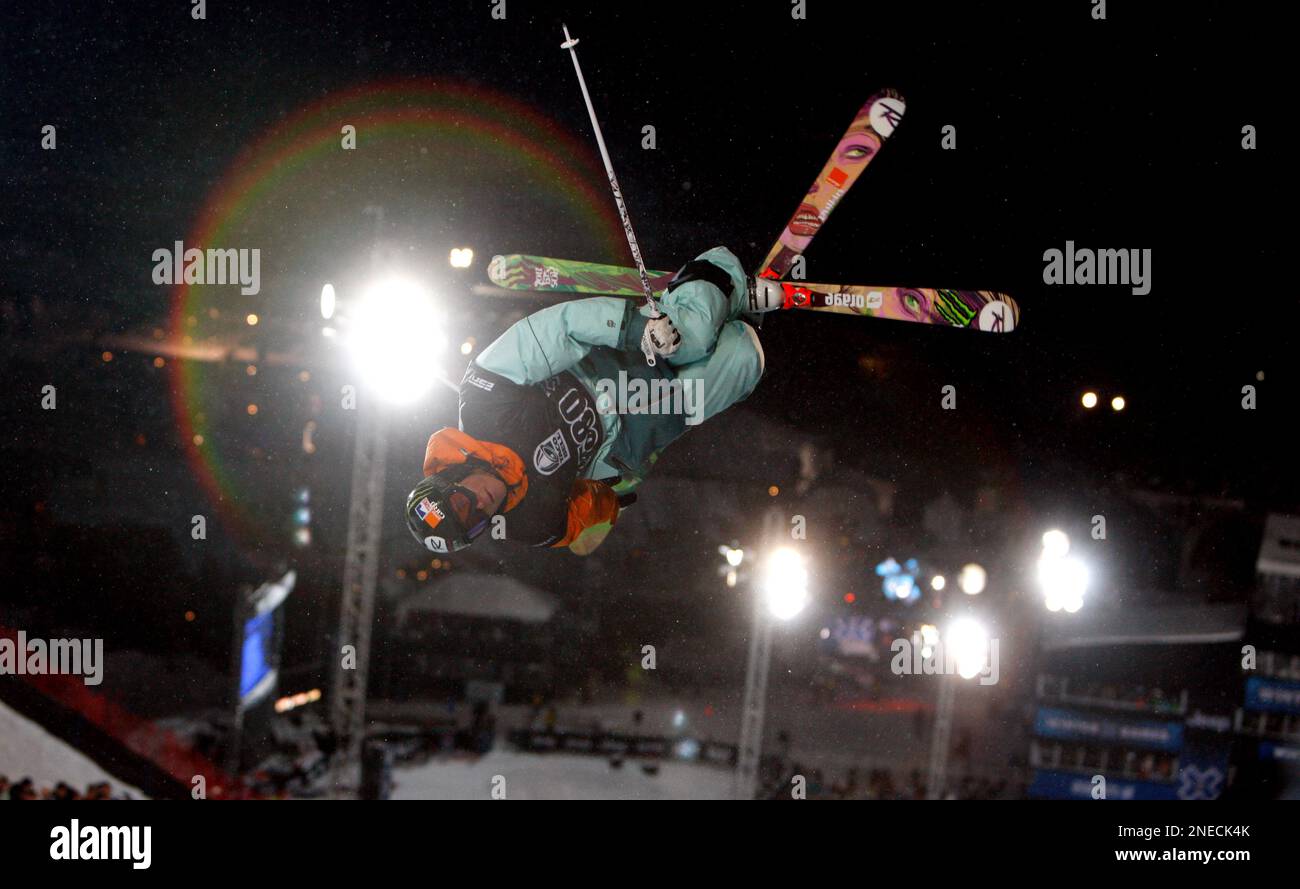 Xavier Bertoni of La Clusaz, France, competes in the men's skiing ...