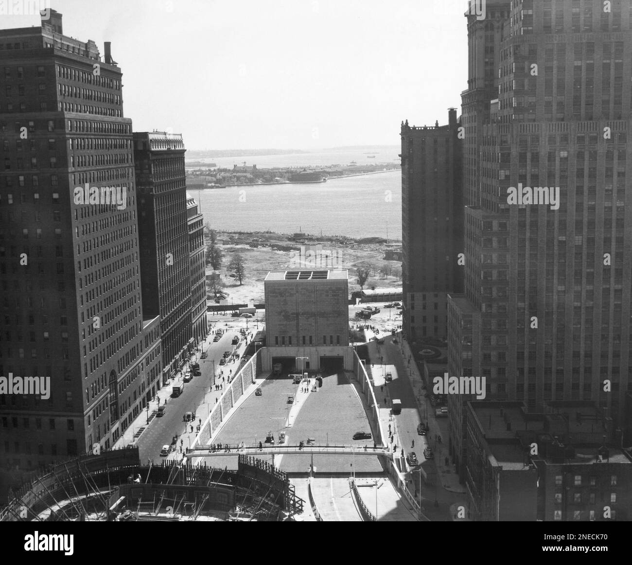 General view showing Manhattan Plaza, Blower Building and Exhaust ...