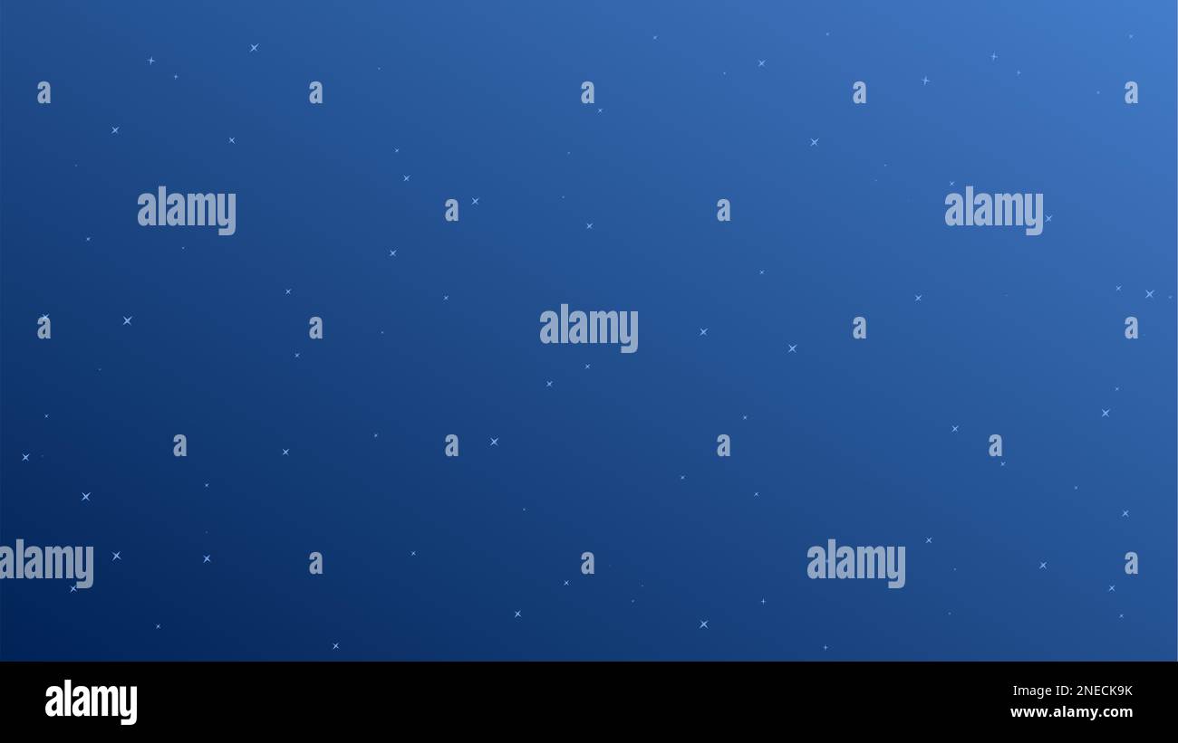 Blue gradient sky with white stars. Vector background Stock Photo - Alamy