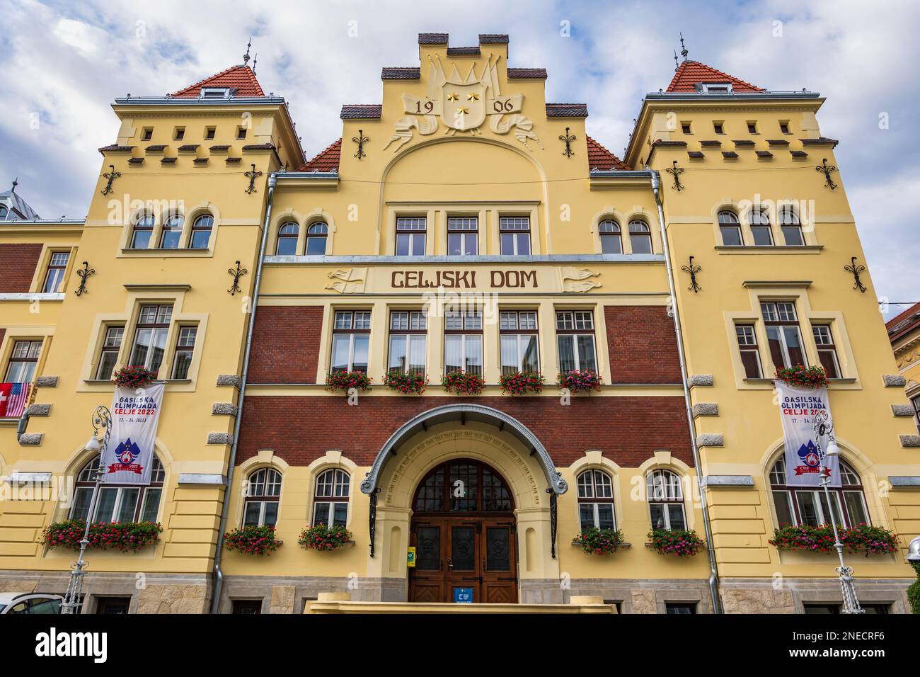 The Celje Hall (Slovene: Celjski dom) community center in town of Celje ...