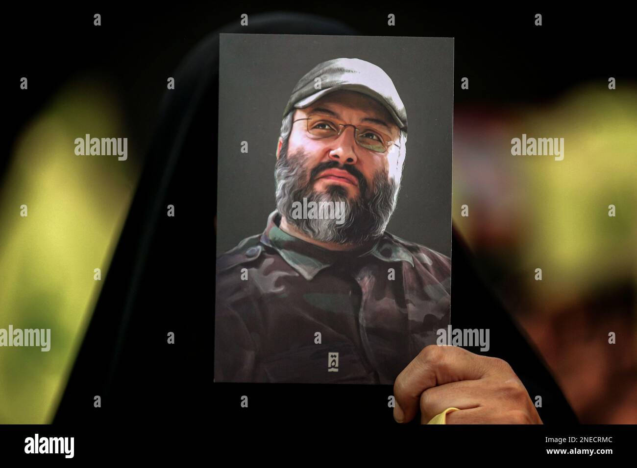 Beirut, Lebanon. 16th Feb, 2023. A supporter of the pro-Iranian ...