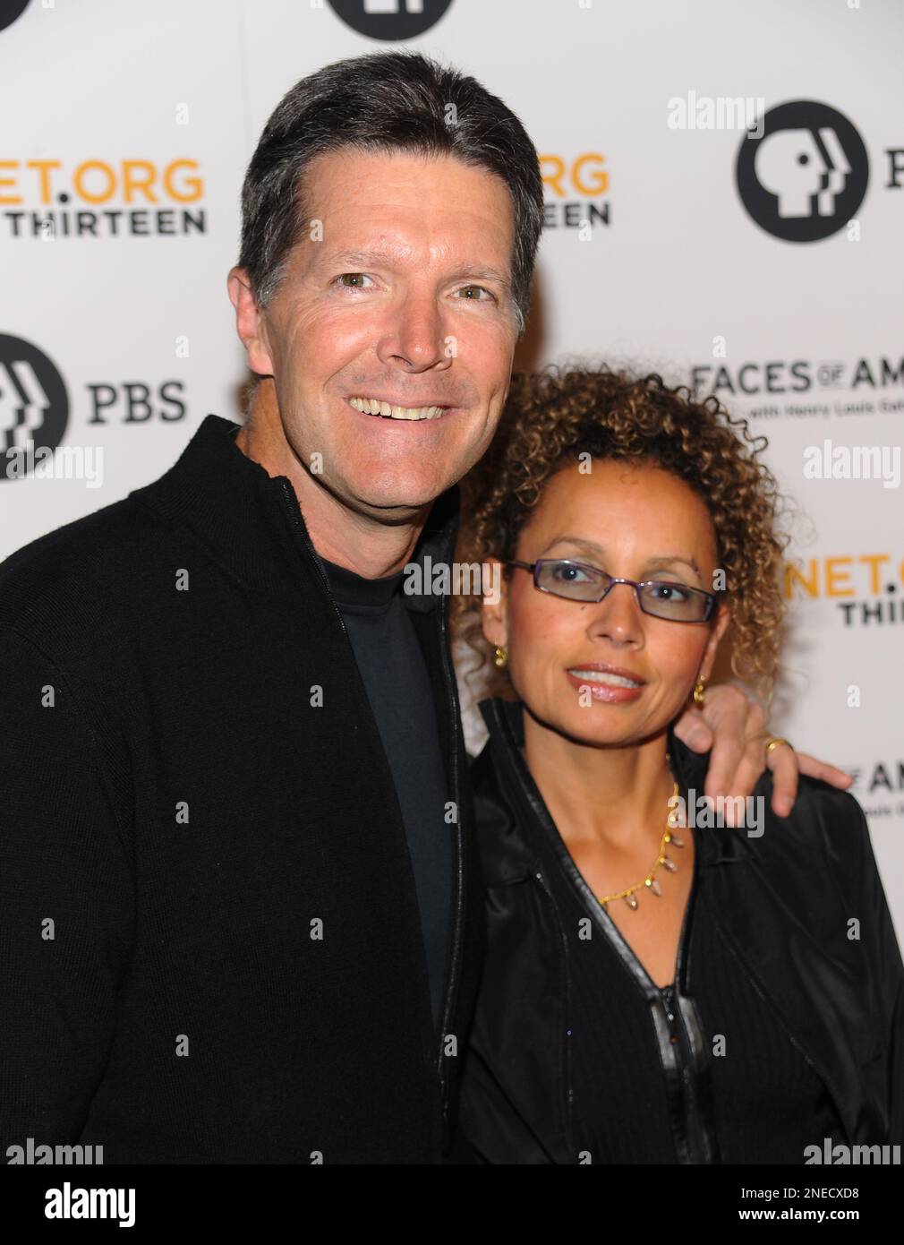 Television journalist Stone Phillips and wife Debra attend the premiere ...