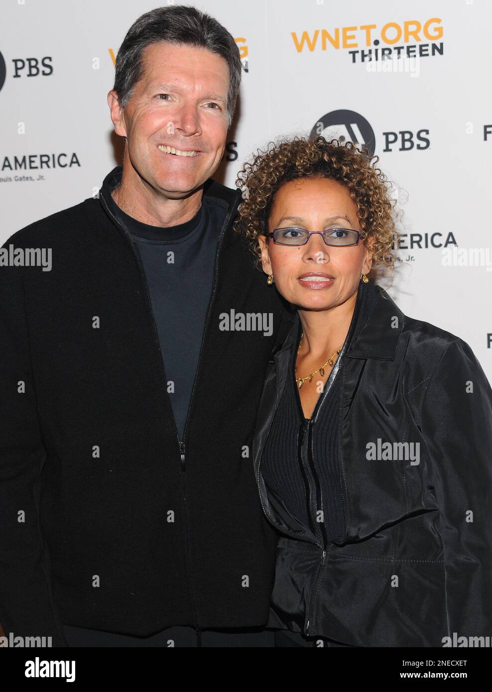 Television journalist Stone Phillips and wife Debra attend the premiere ...