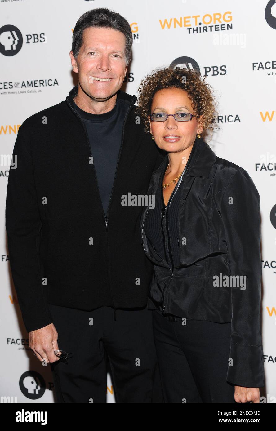Television journalist Stone Phillips and wife Debra attend the premiere ...