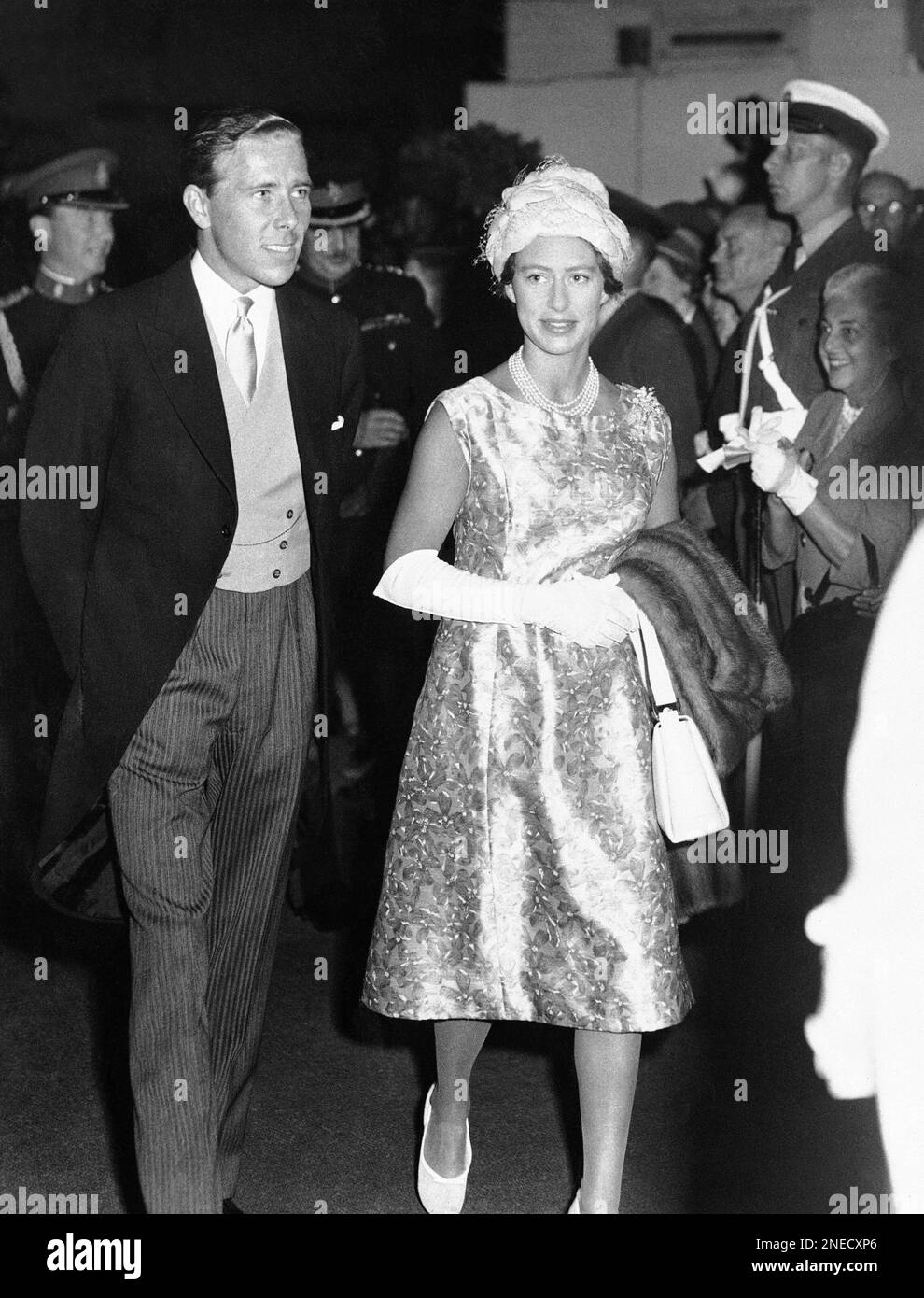 Princess Margaret and her husband, Antony Armstrong-Jones arrive at ...