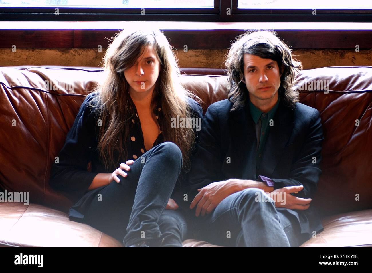 Alex Scally, right, and Victoria Legrend of the group Beach House are ...