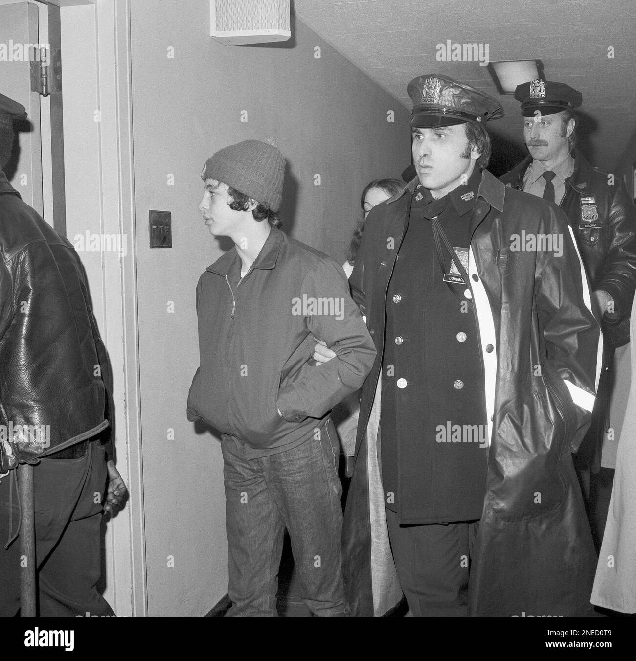 Police escort a member of BETAR, a revisionist Zionist youth movement ...