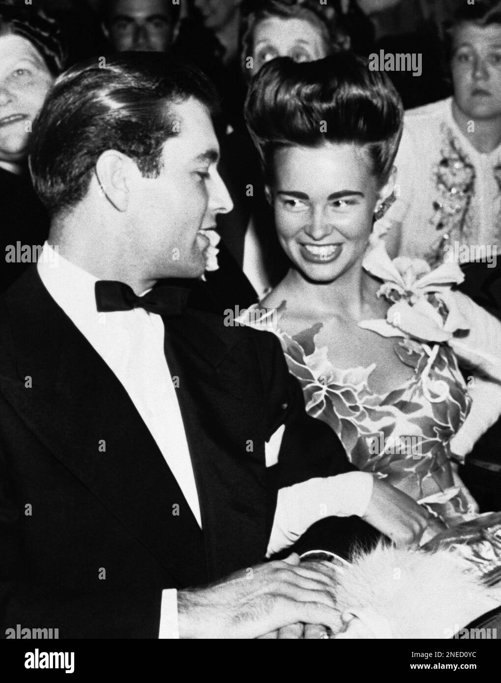 Famous American heiress Gloria Vanderbilt is seen with film star George ...