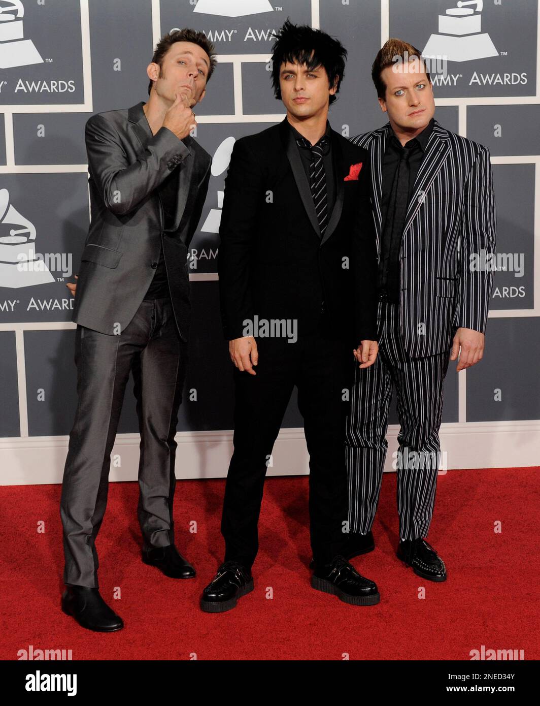 Greenday band members, from left, Mike Dirnt, Billie Joe Armstrong and ...