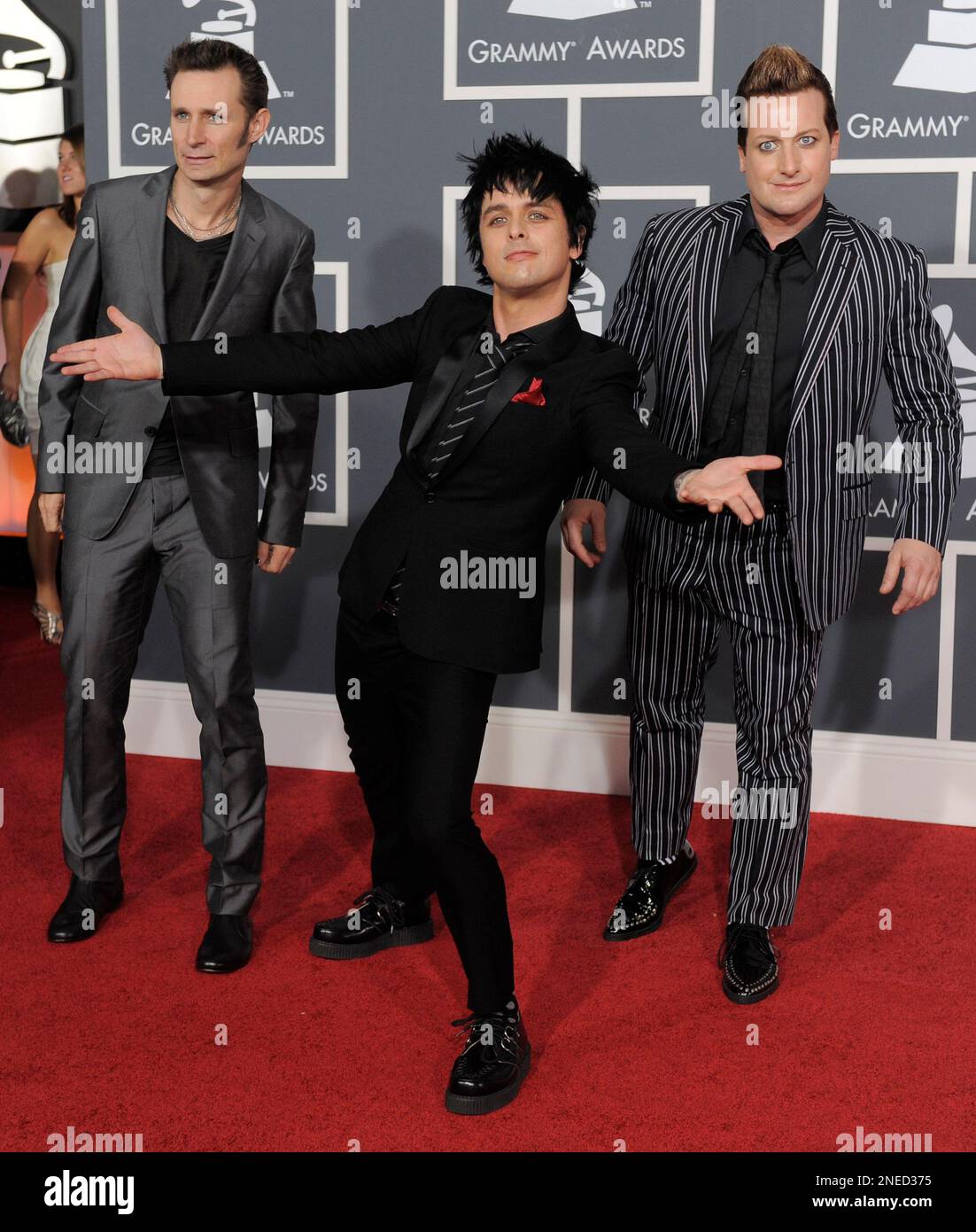 Greenday band members, from left, Mike Dirnt, Billie Joe Armstrong and ...