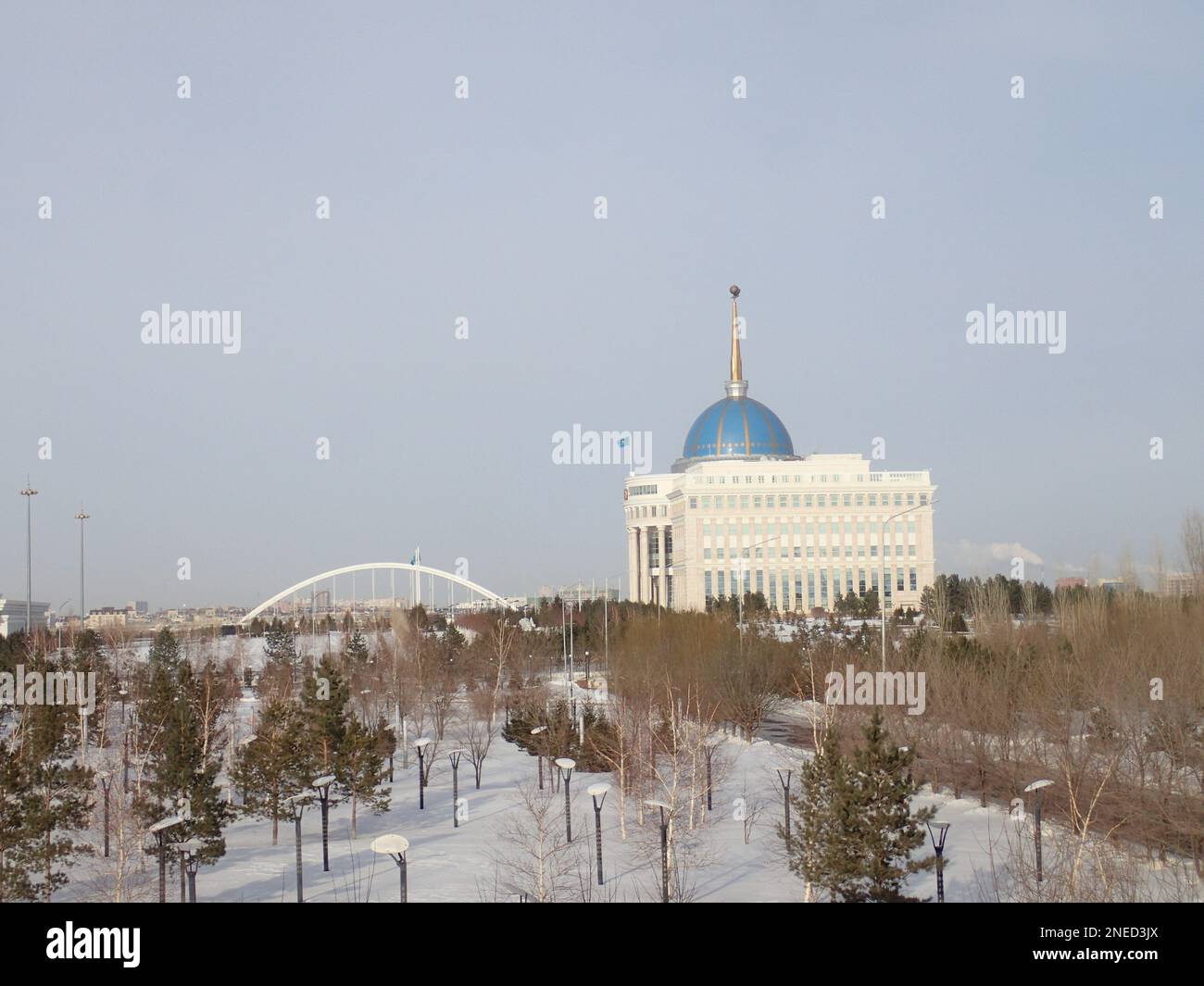 Ak orda presidential palace winter hi-res stock photography and images ...