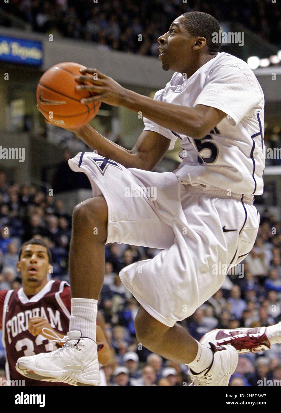 Xavier guard Jordan Crawford (55) drives against Fordham in the first ...