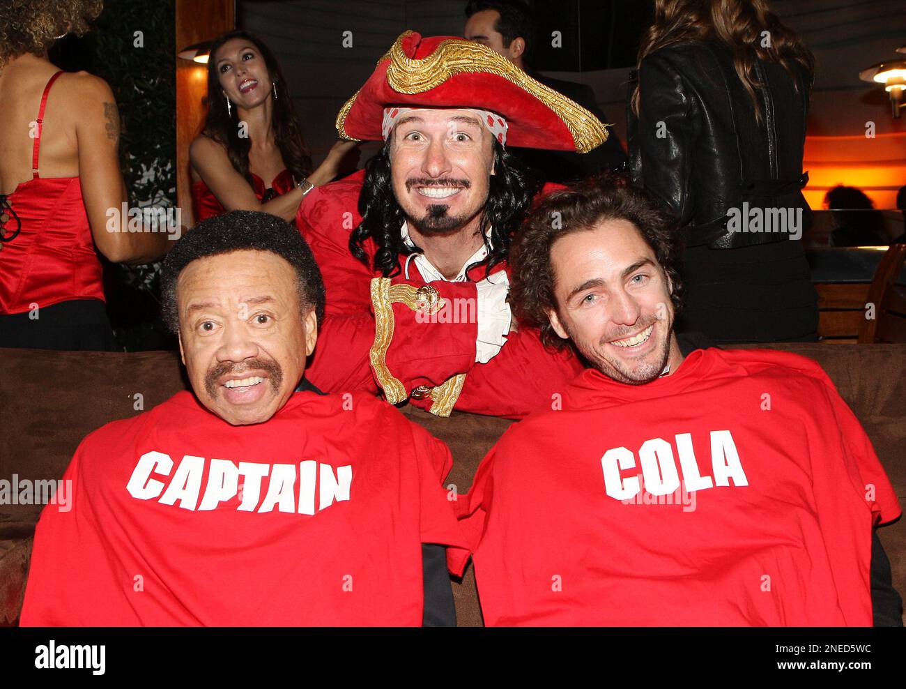 Musician Maurice White (L) and Captain Morgan attend the Primary Wave ...