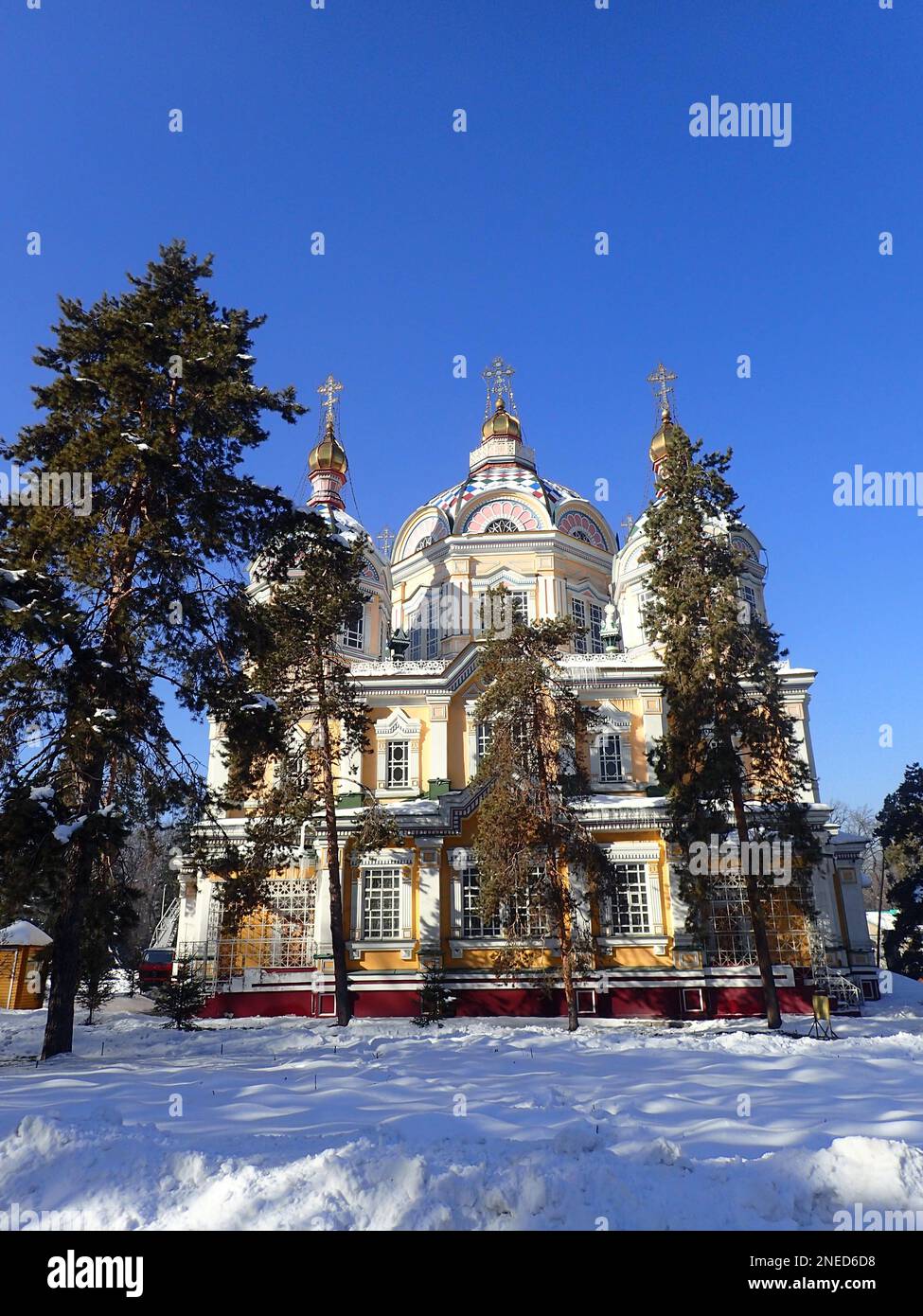 Zenkov Cathedral, Panfilov Park, Almaty, Kazakhstan Stock Photo - Alamy