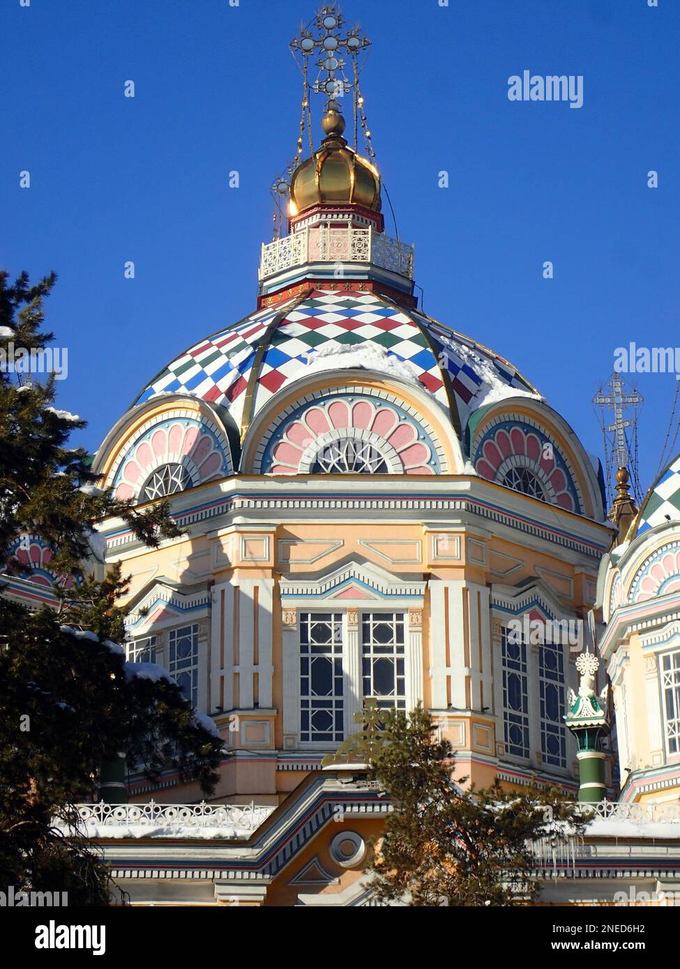 Zenkov Cathedral, Panfilov Park, Almaty, Kazakhstan Stock Photo - Alamy