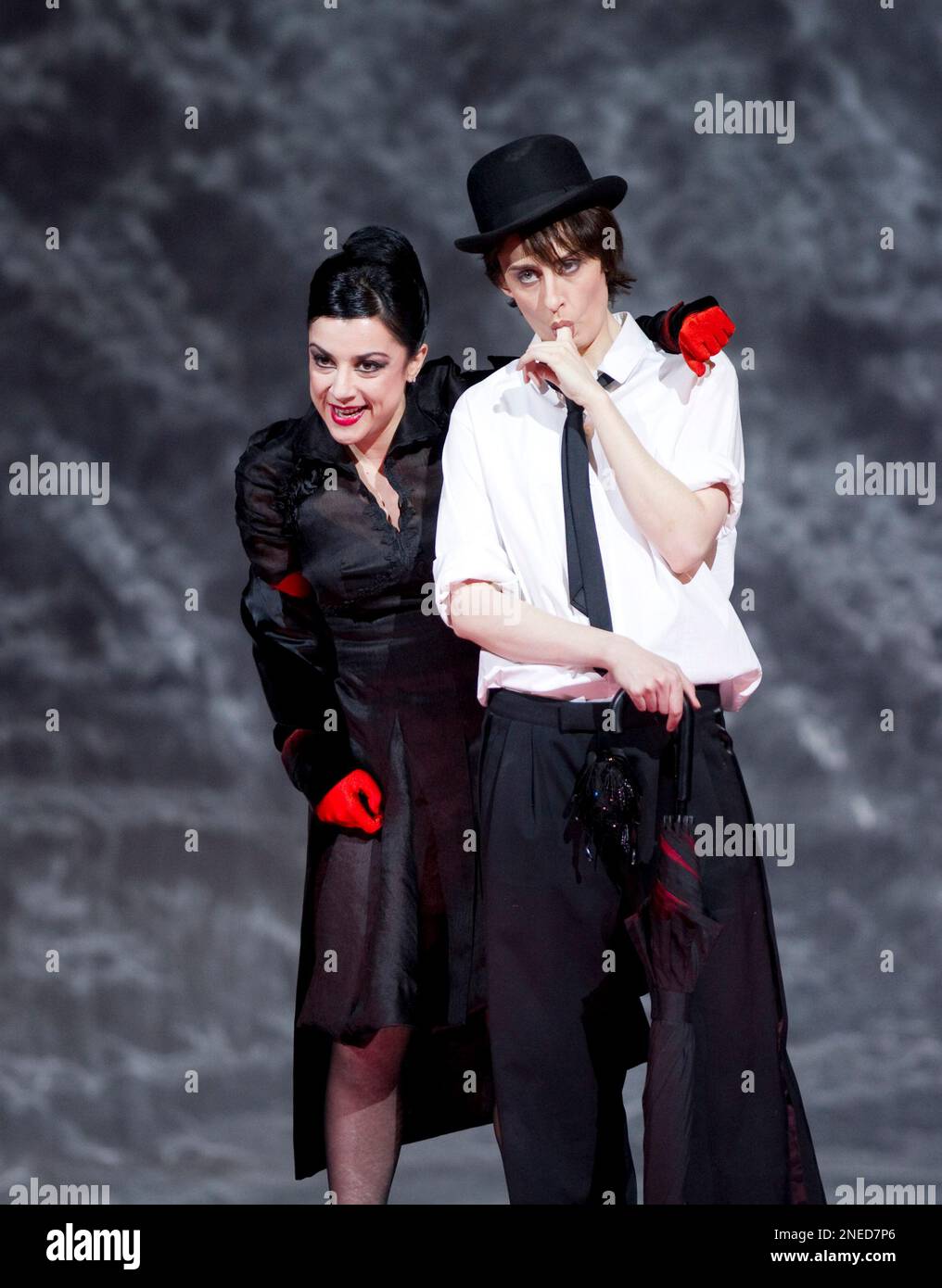 Alexandrina Pendatchanska, left, as Agrippina and Jennifer Rivera ...