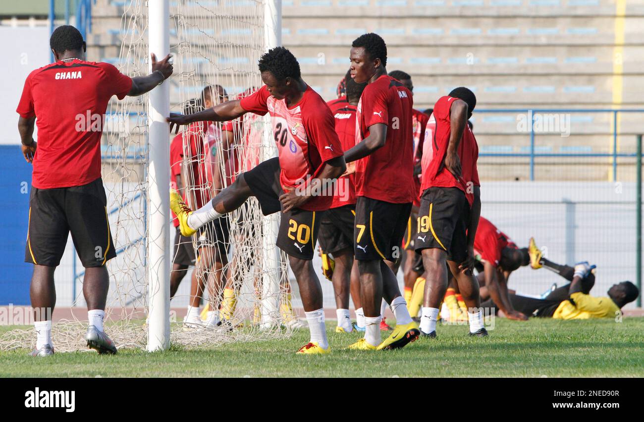 Ghana's players attend a training session ahead of their African Cup of ...