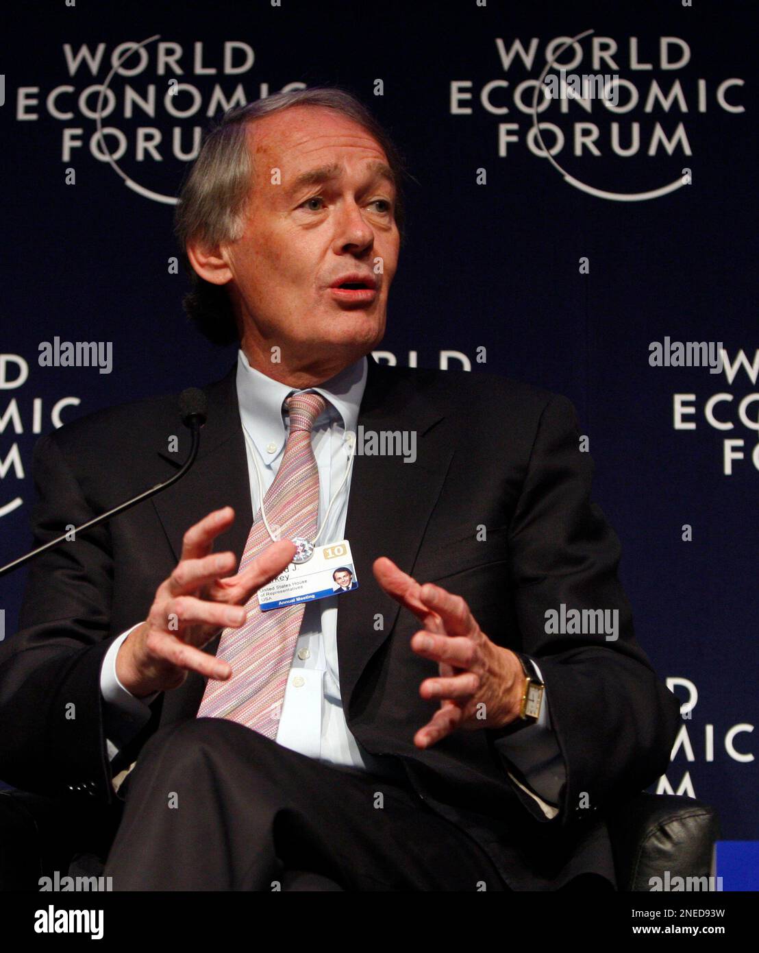Edward J. Markey, Congressman from Massachusetts, speaks during a ...