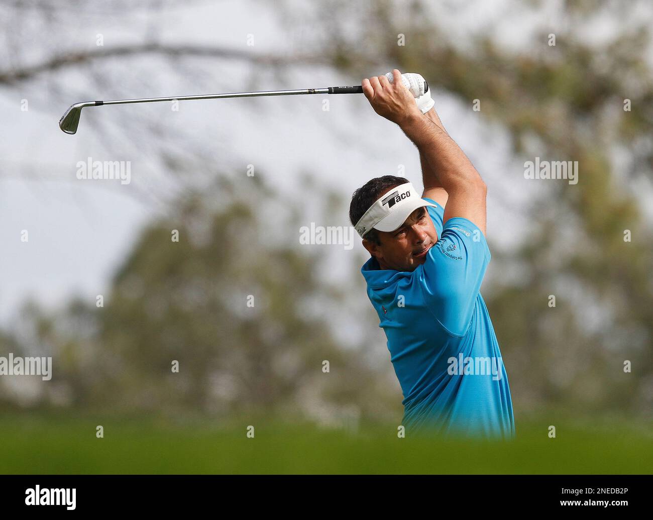 Brad Adamonis plays during the second round of the Farmers Insurance ...