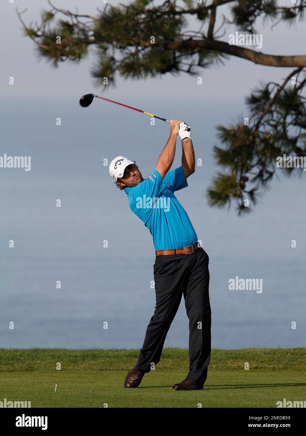 Mathew Goggin plays during the second round of the Farmers Insurance ...