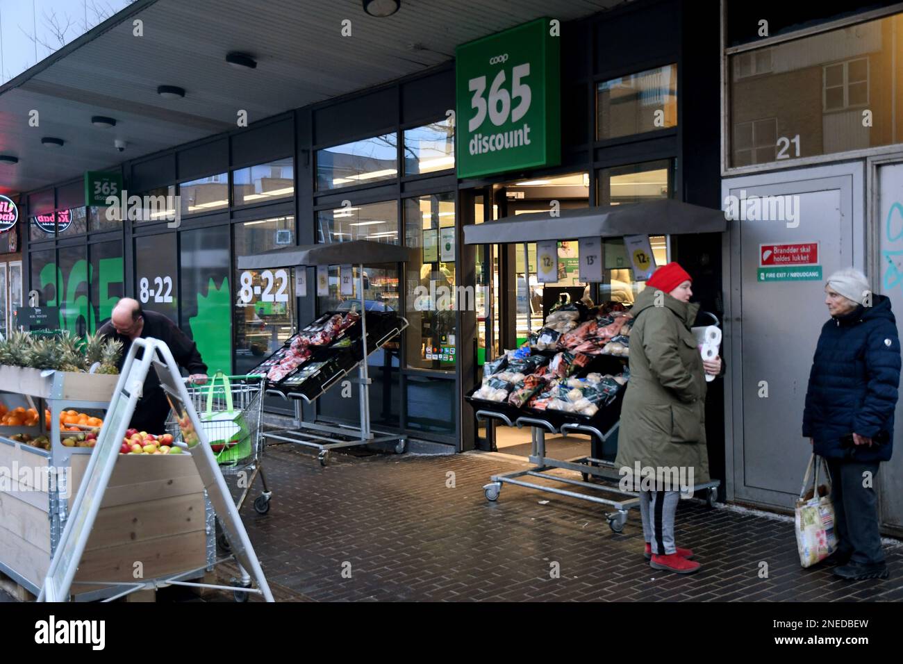 Copenhagen/Denmark/16 February 2023/ Inflations and high food price in ...