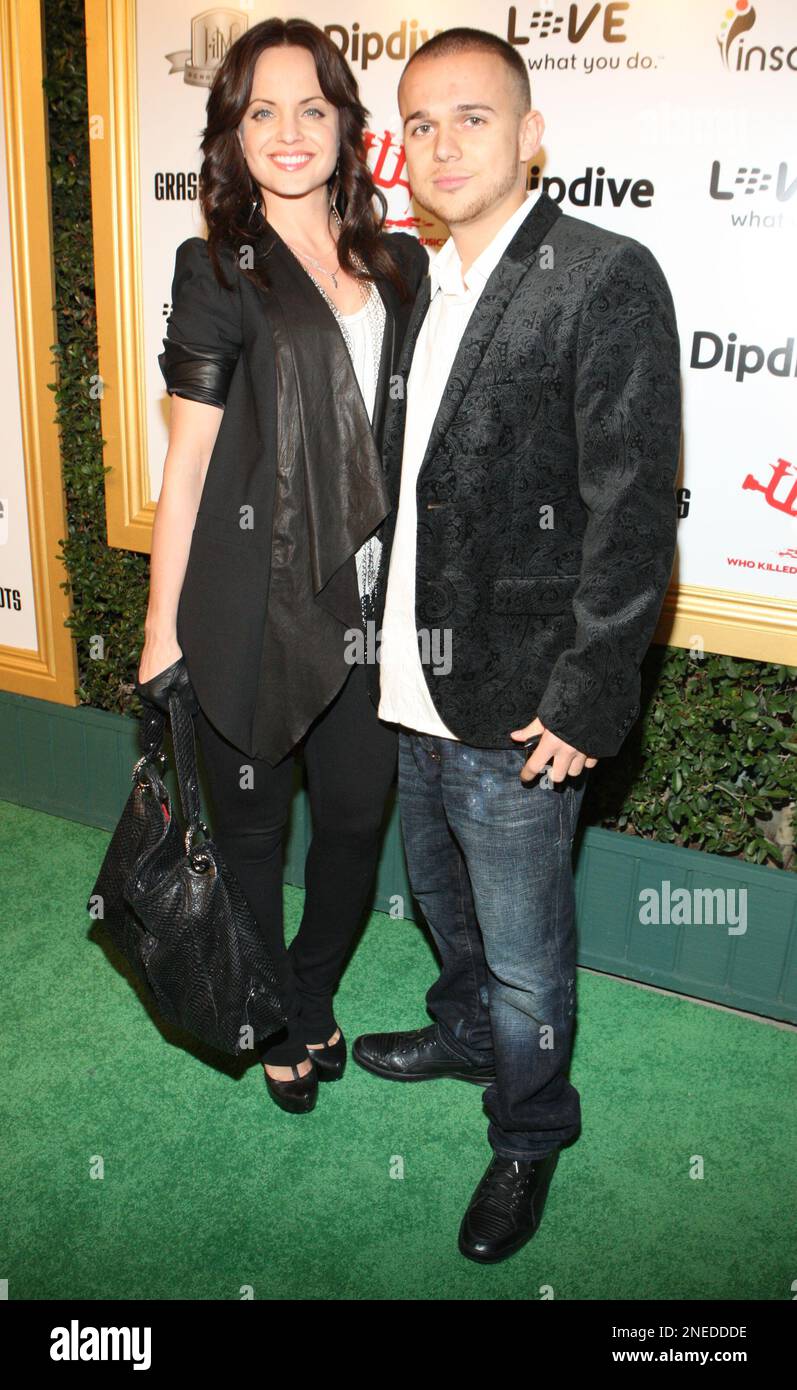 Mena Suvari, left, and guest arrives at will.i.am's Dipdive Data Awards ...