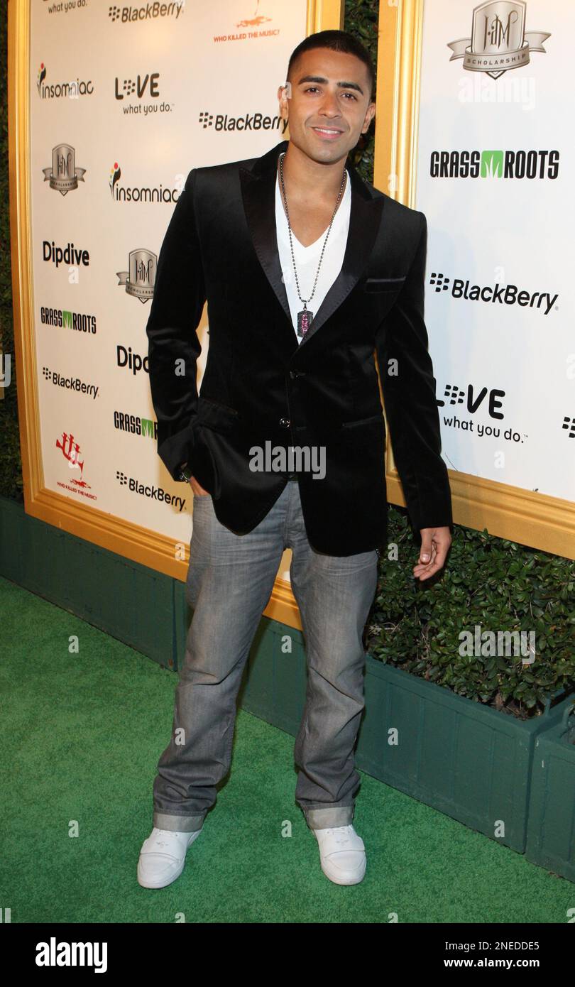 Jay Shawn arrives at will.i.am's Dipdive Data Awards held at the ...