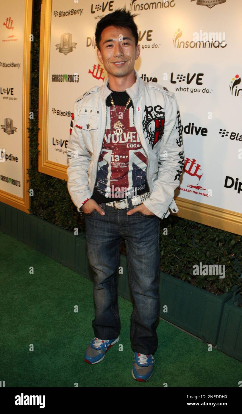 James Lei arrives at will.i.am's Dipdive Data Awards held at the Hollywood Palladium in Los ...