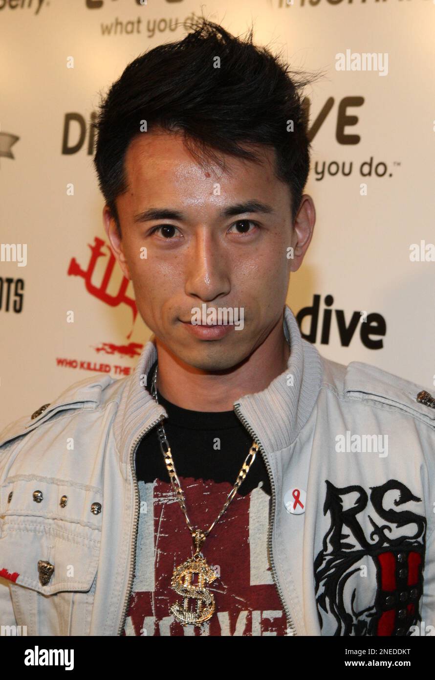 James Lei arrives at will.i.am's Dipdive Data Awards held at the ...