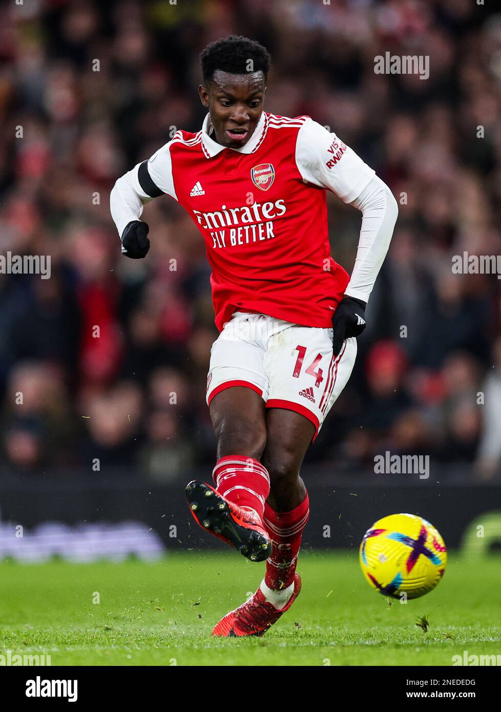 File photo dated 26-12-2022 of Arsenal's Eddie Nketiah. Arsenal were ...