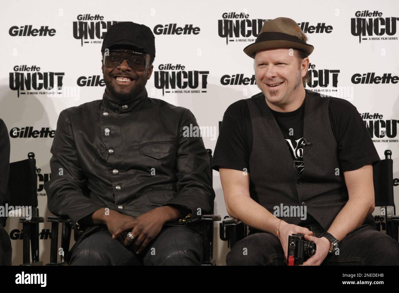 Director Danny Clinch, right, and singer Will.i.am answer questions at ...