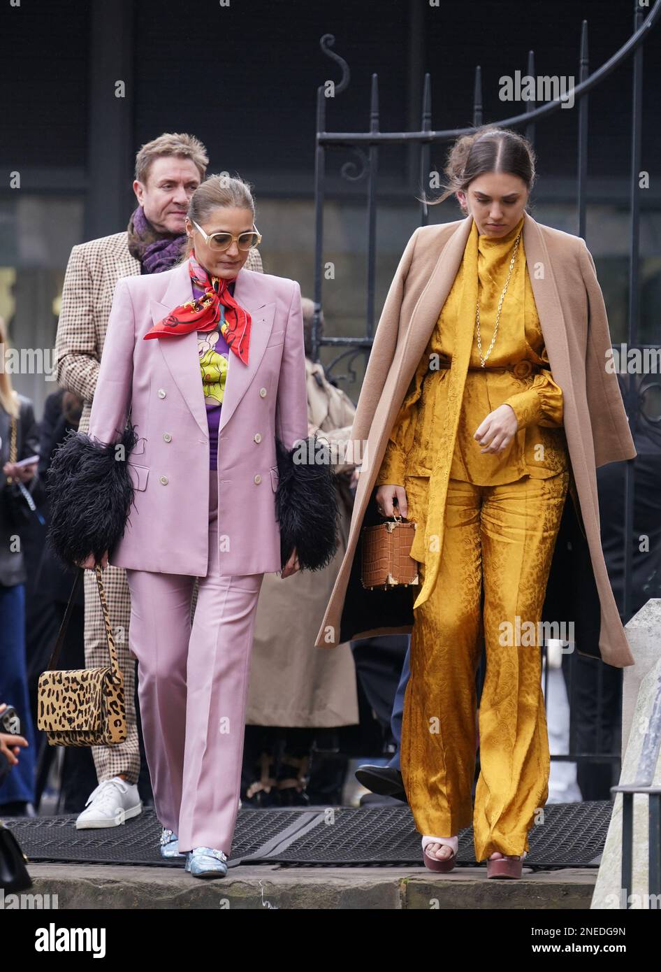 Simon Le Bon, Yasmin Le Bon (centre) and Amber Le Bon arrive for a ...