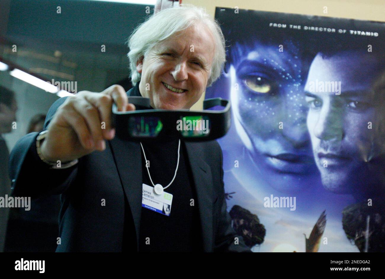 Canadian film director James Cameron poses for photographers prior to ...