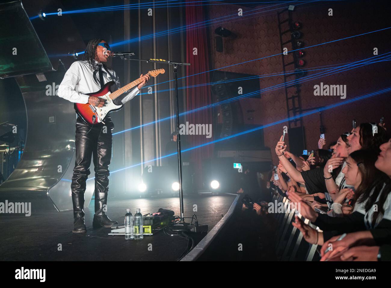 Singer-songwriter Steve Lacy performing at The Vogue Theatre in ...