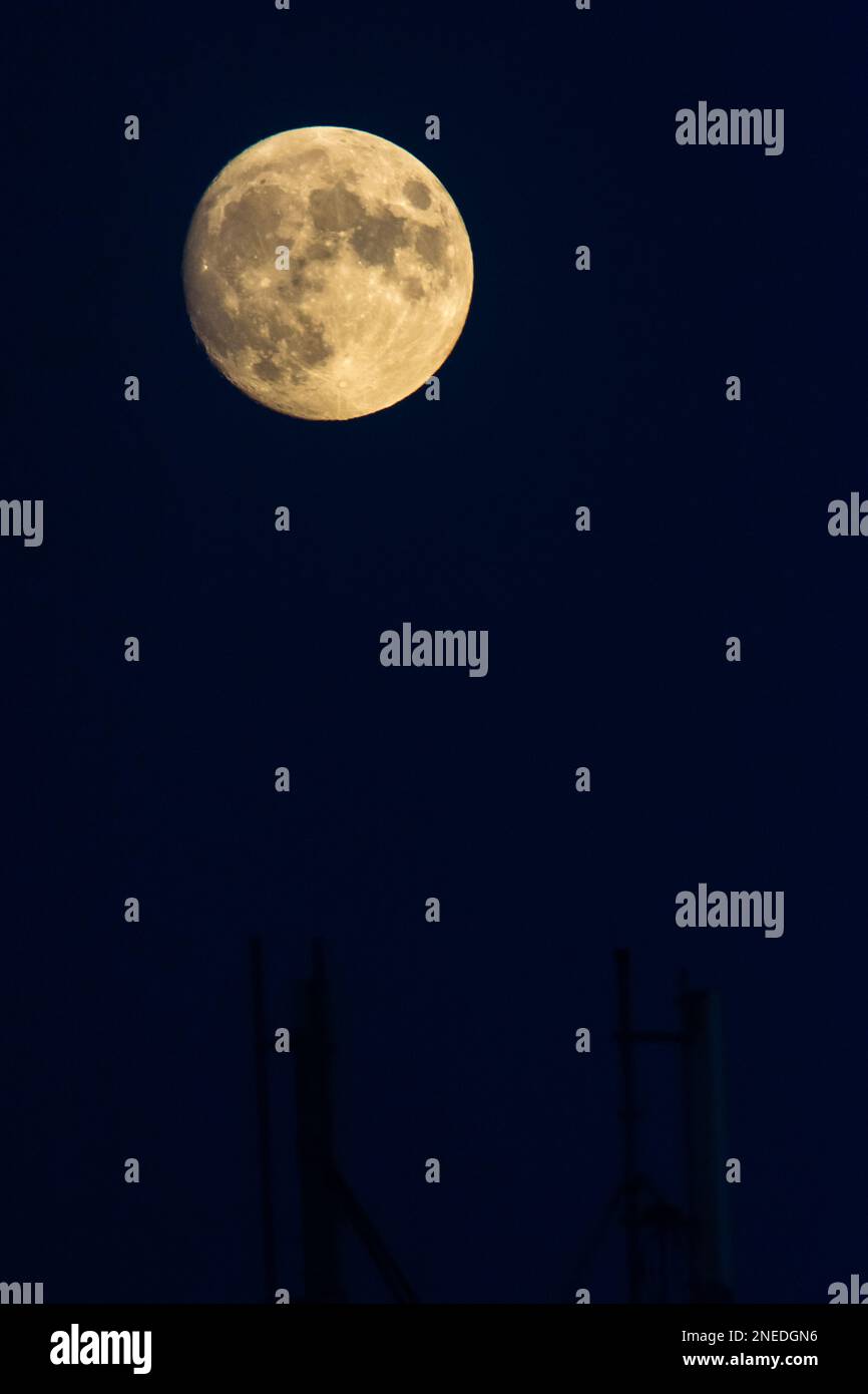 the moon on the sky night Stock Photo - Alamy