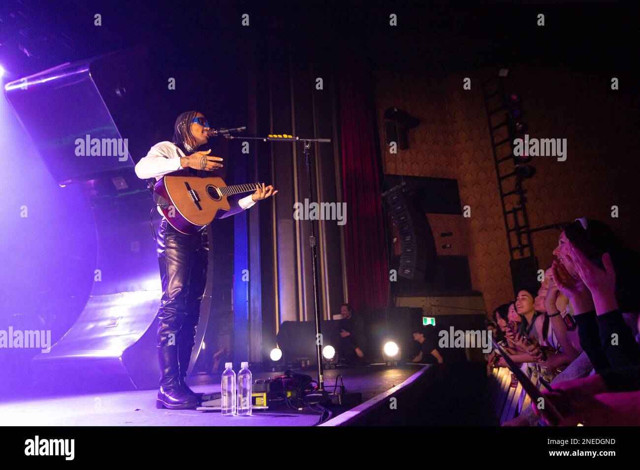 Singer-songwriter Steve Lacy performing at The Vogue Theatre in ...