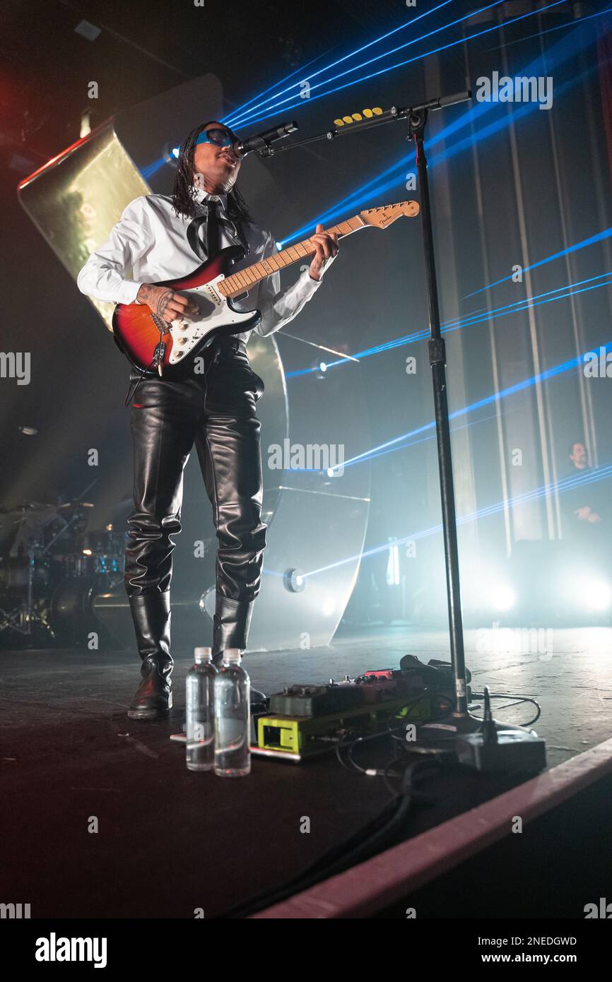 Singer-songwriter Steve Lacy performing at The Vogue Theatre in ...