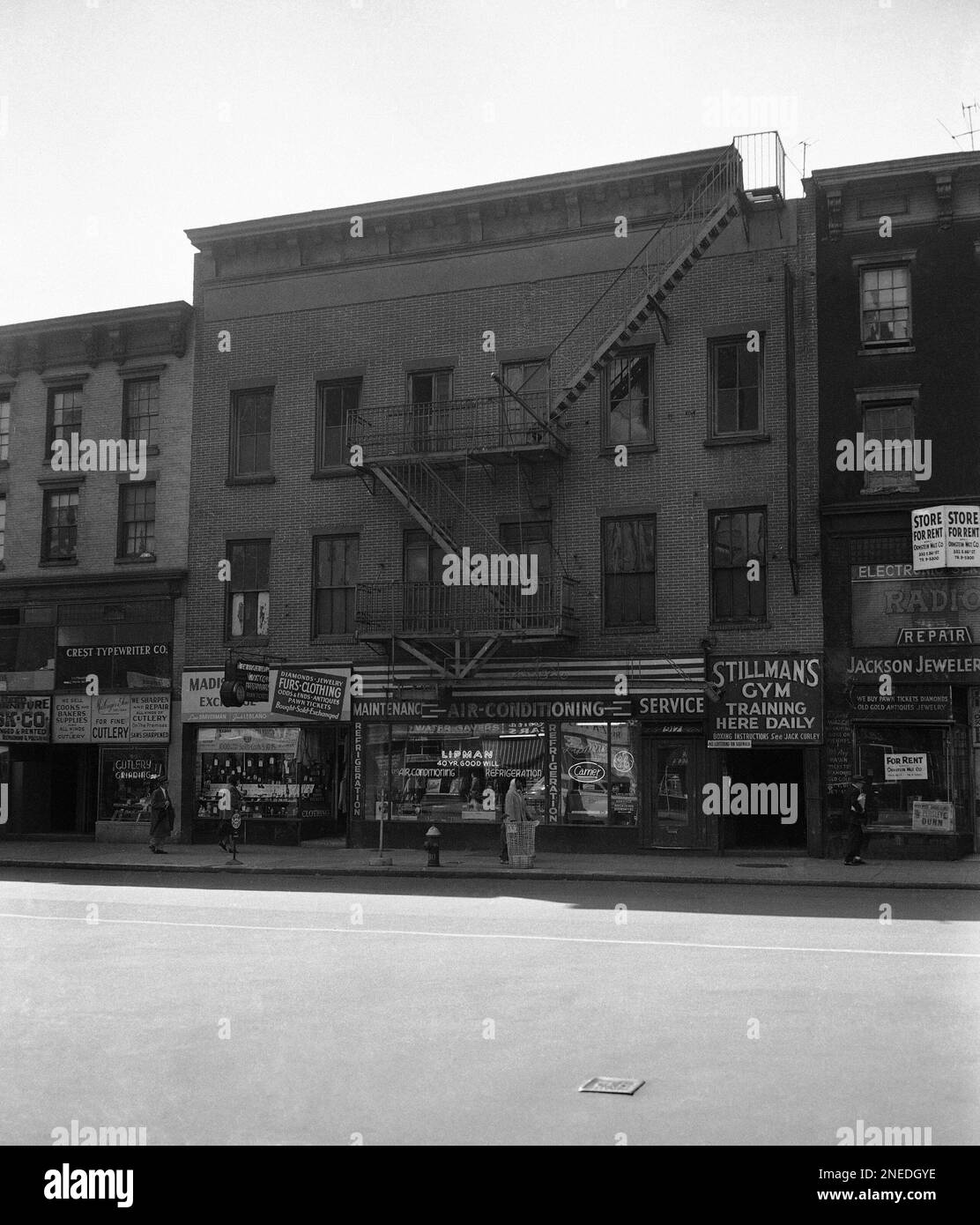 This is the exterior of Stillman's Gym, at 8th Avenue and 54 Street in ...