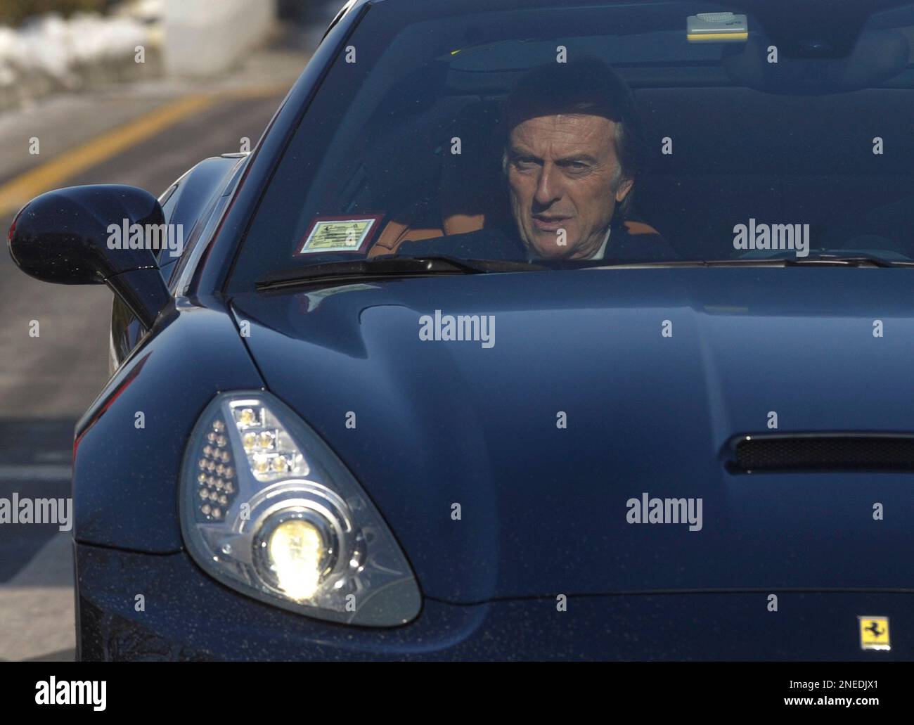 Ferrari president Luca Cordero di Montezemolo arrives at the Ferrari ...