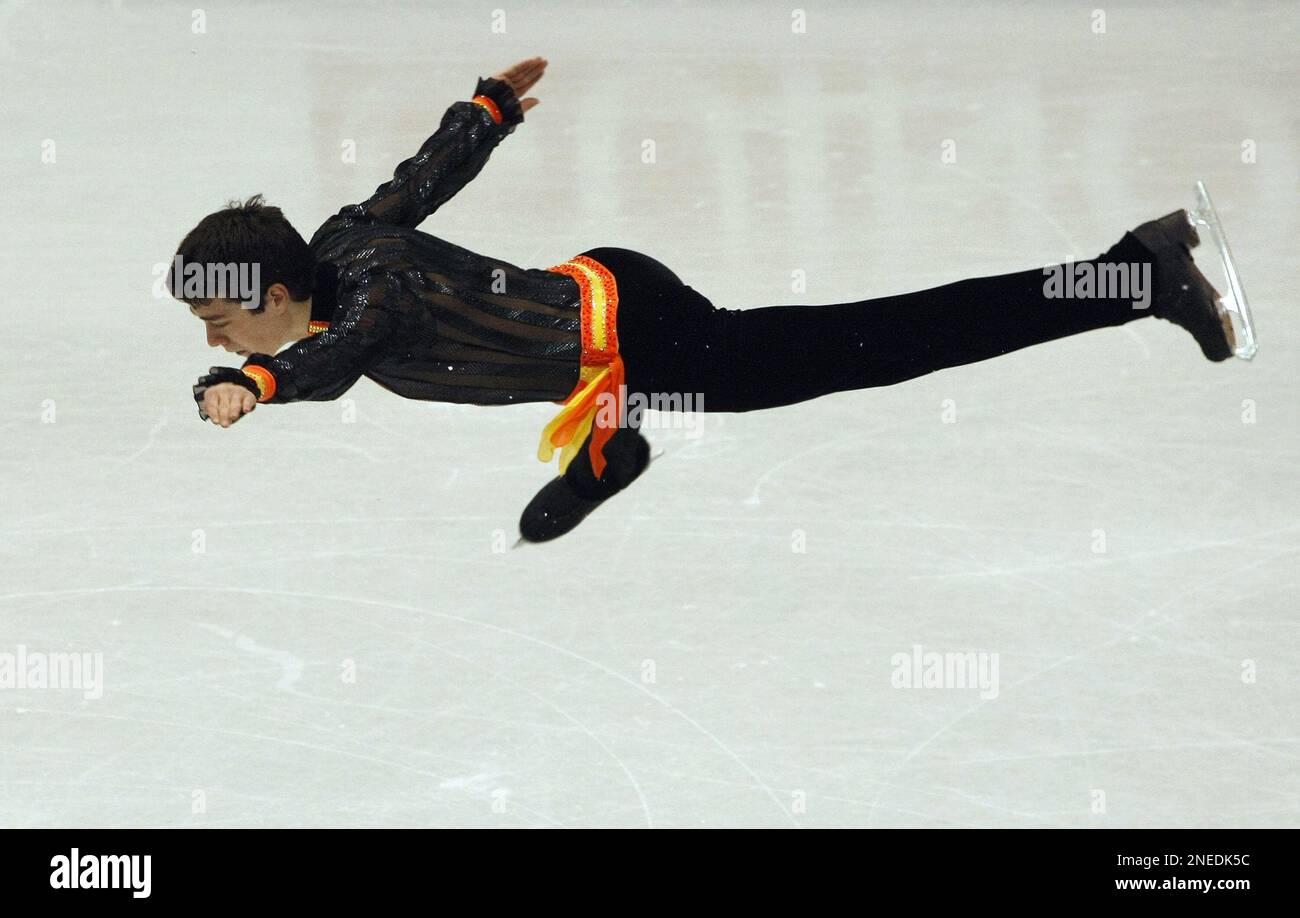 Brandon Mroz of the United States performs in the men short program at ...