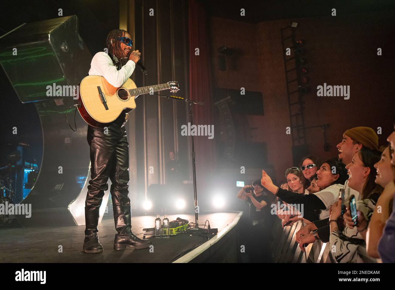 Singer-songwriter Steve Lacy performing at The Vogue Theatre in ...