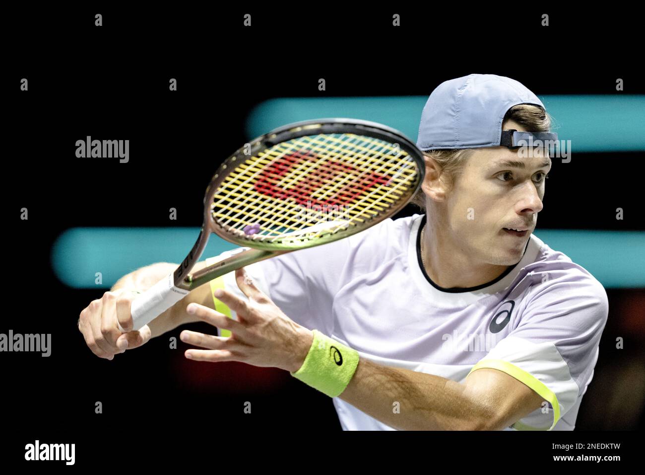 ROTTERDAM - Alex de Minaur (AUS) in action against Maxime Cressy (USA ...