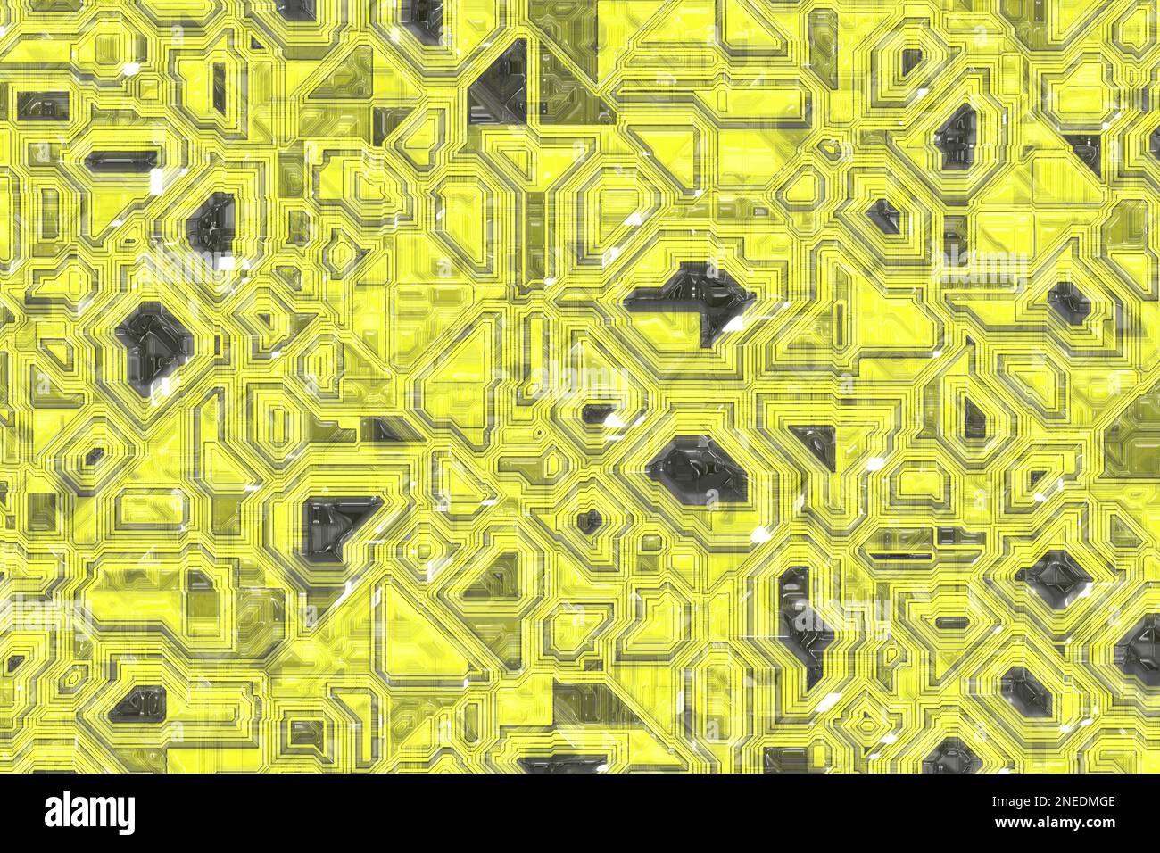 creative yellow technological optic wire template digitally drawn ...