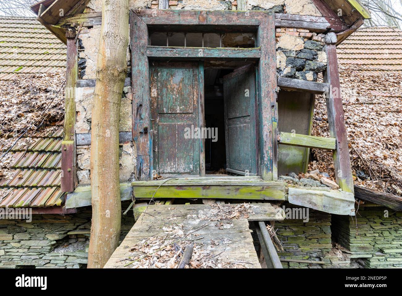 Old roof hatch Stock Photo - Alamy