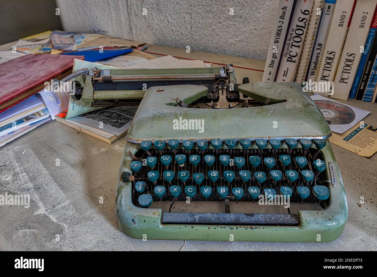 Lost Places Offices Industrial Business Typewriter Stock Photo - Alamy