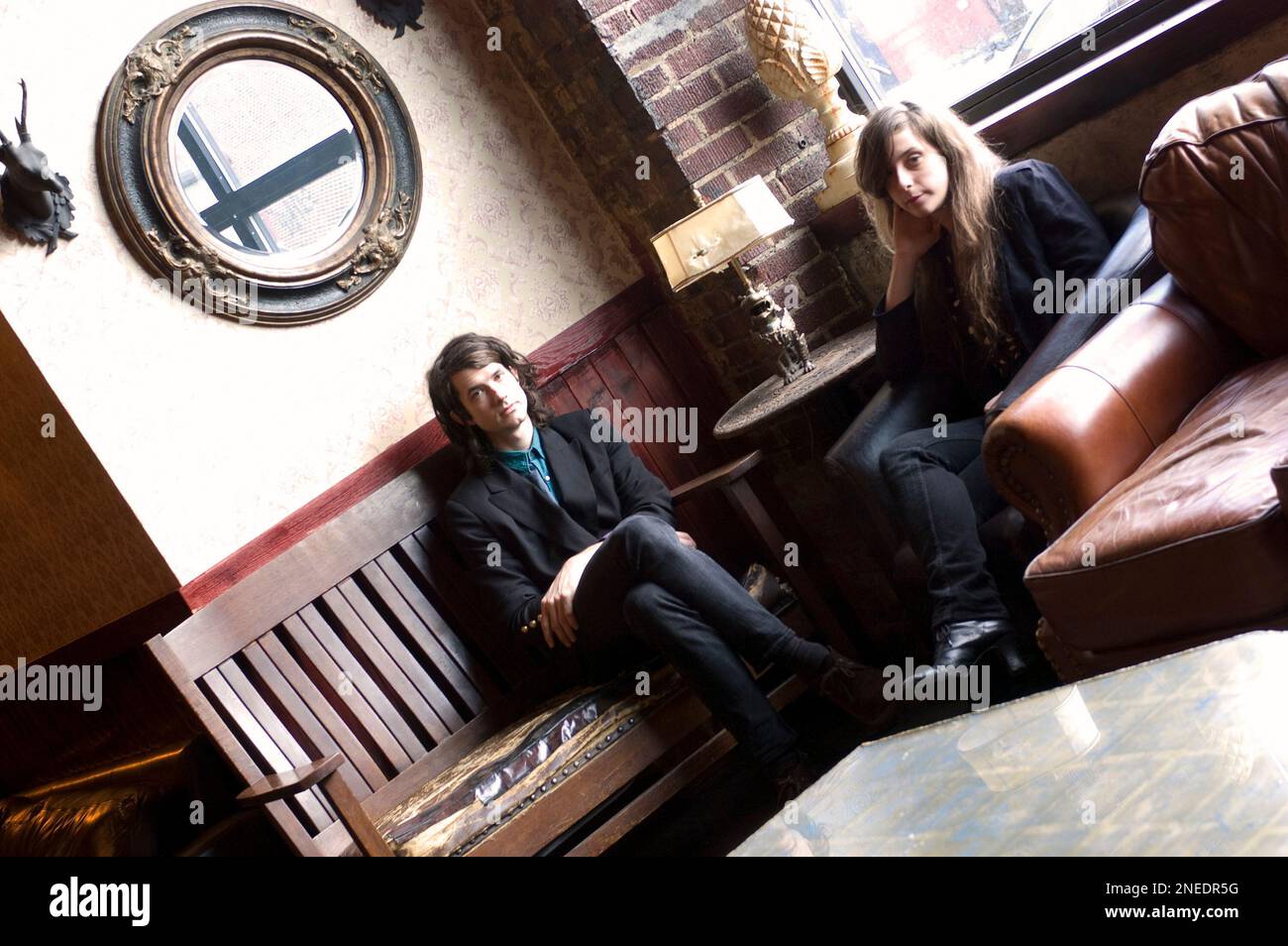 Alex Scally, left, and Victoria Legrend of the group Beach House are ...