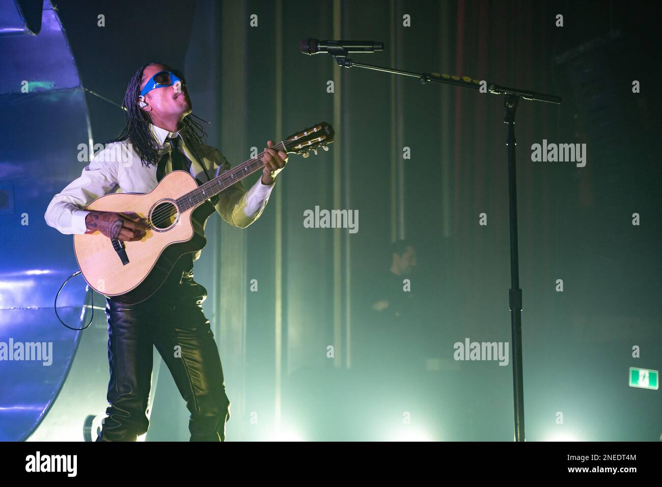 Singer-songwriter Steve Lacy performing at The Vogue Theatre in ...