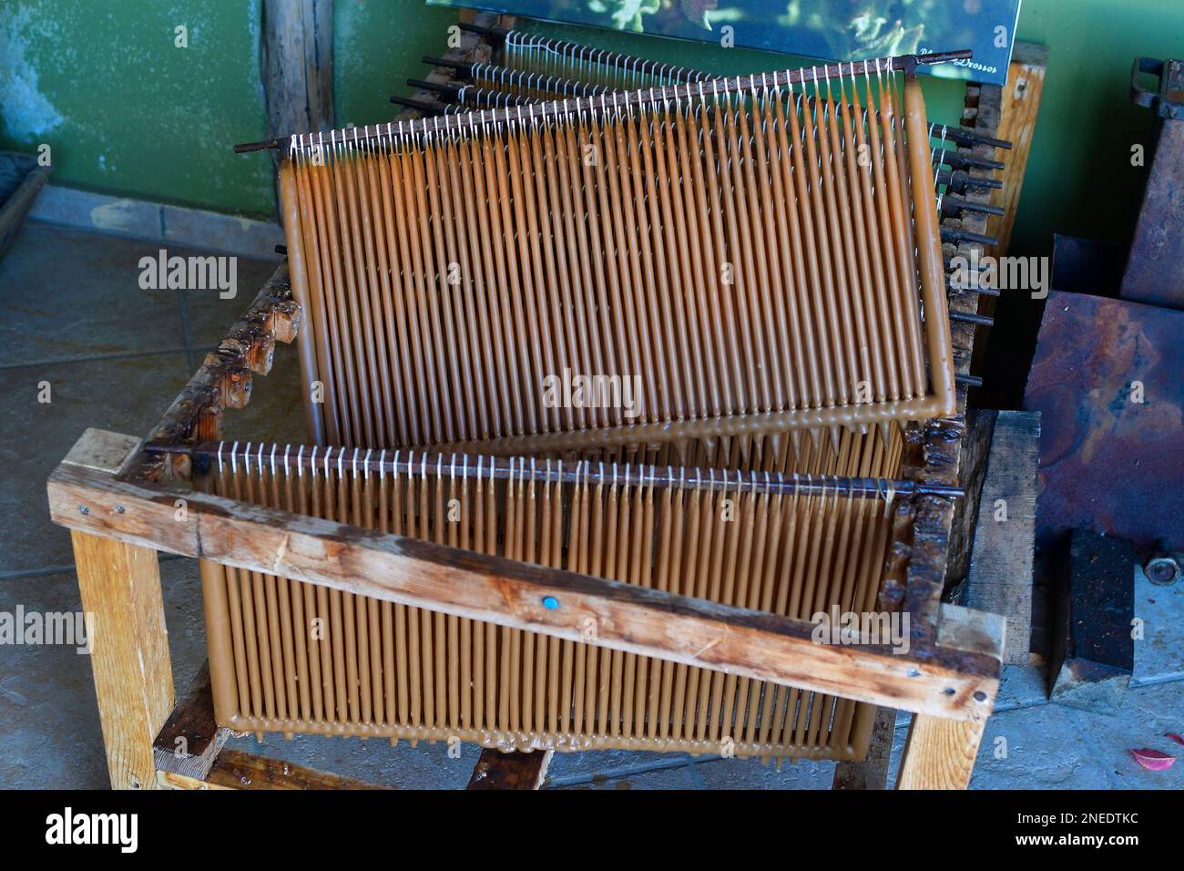 Rack of candles hi-res stock photography and images - Alamy