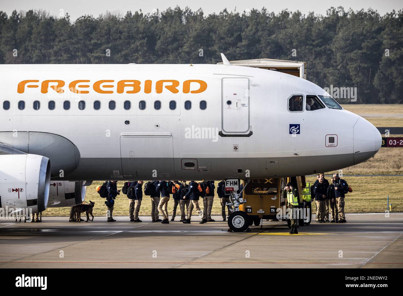 EINDHOVEN - Members of the Dutch search and rescue team USAR on their ...