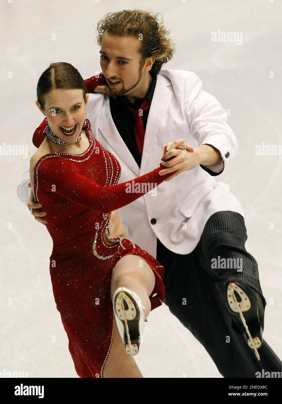 Canada's Allie Hann-McCurdy, left, and Michael Coreno, perform their ...